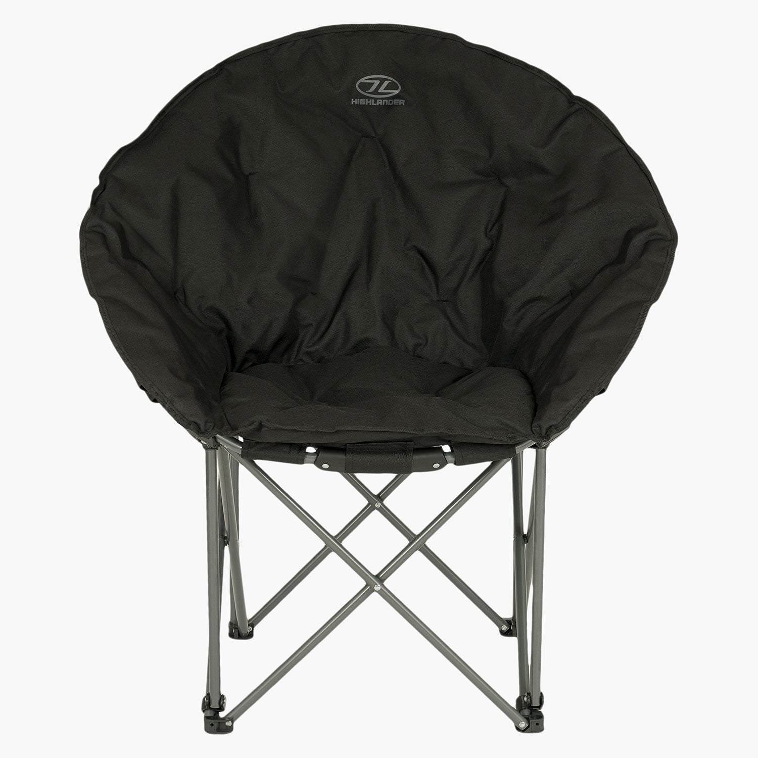 Moon Camping Chair, Black, Charcoal | Highlander Outdoor