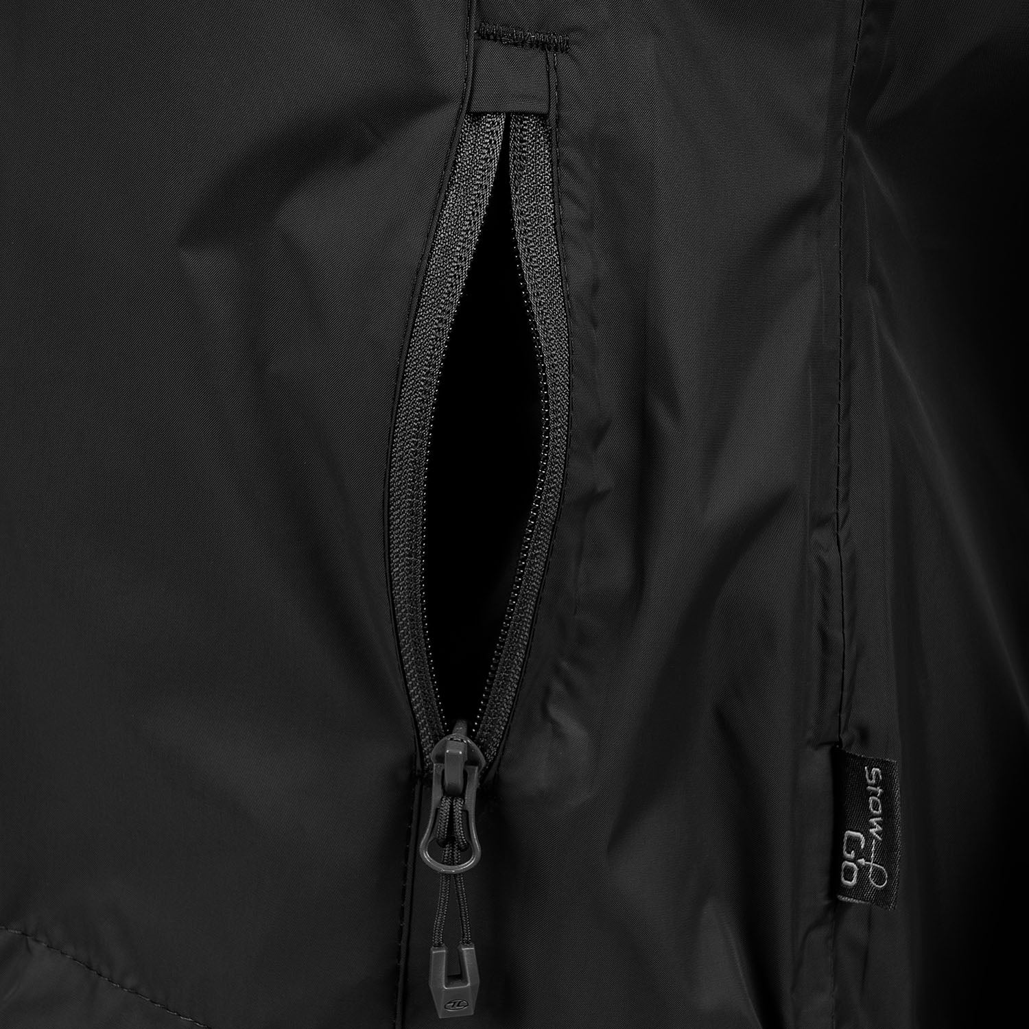 STOW & GO PACK AWAY WATERPROOF AND WINDPROOF MEN's JACKET– Highlander ...
