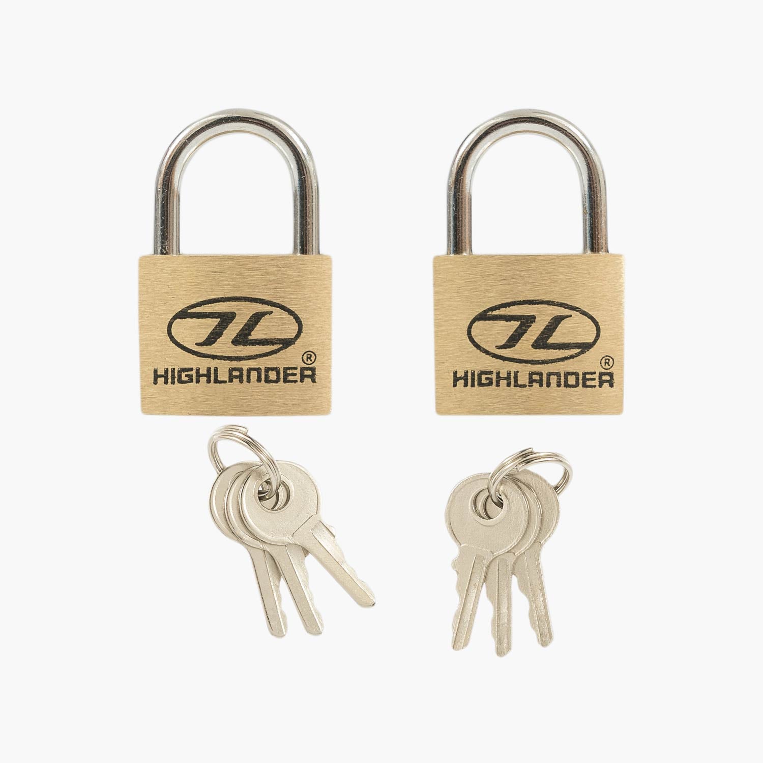 20mm Brass Padlocks (x2) | Highlander Outdoor